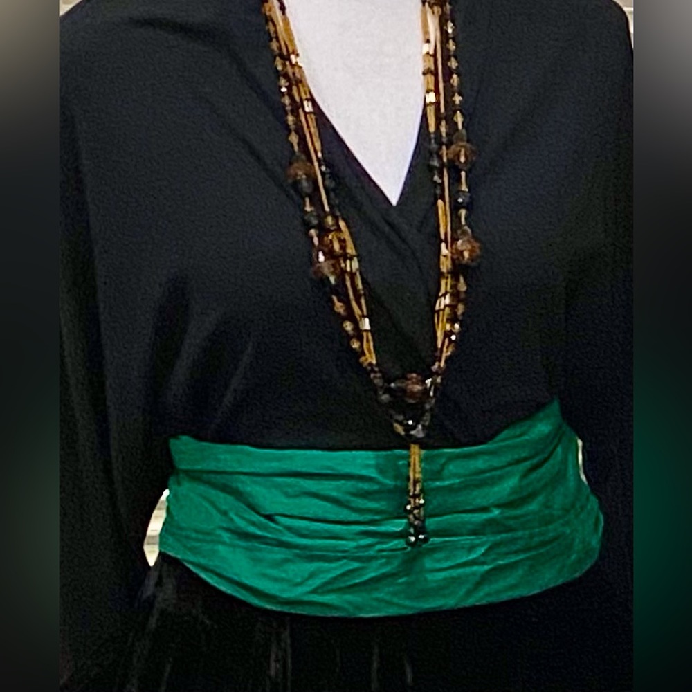 Morgan Kari Designs Gorgeous Green Cummerbund - Gem